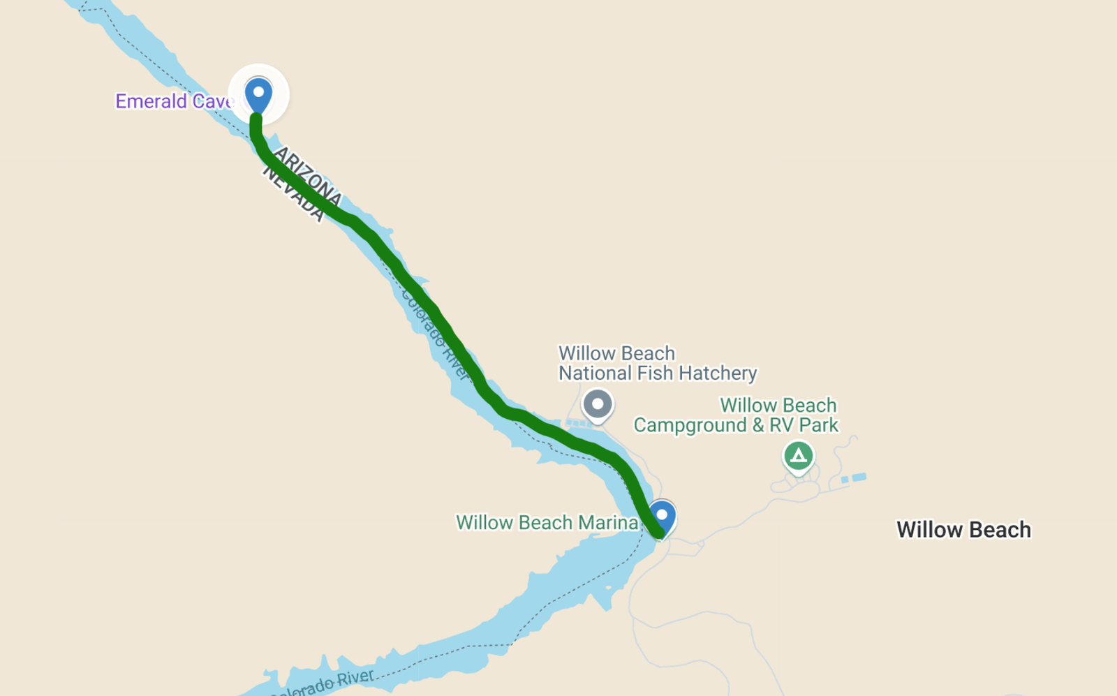 A Perfect Day Trip from Las Vegas: Kayaking from Willow Beach to ...